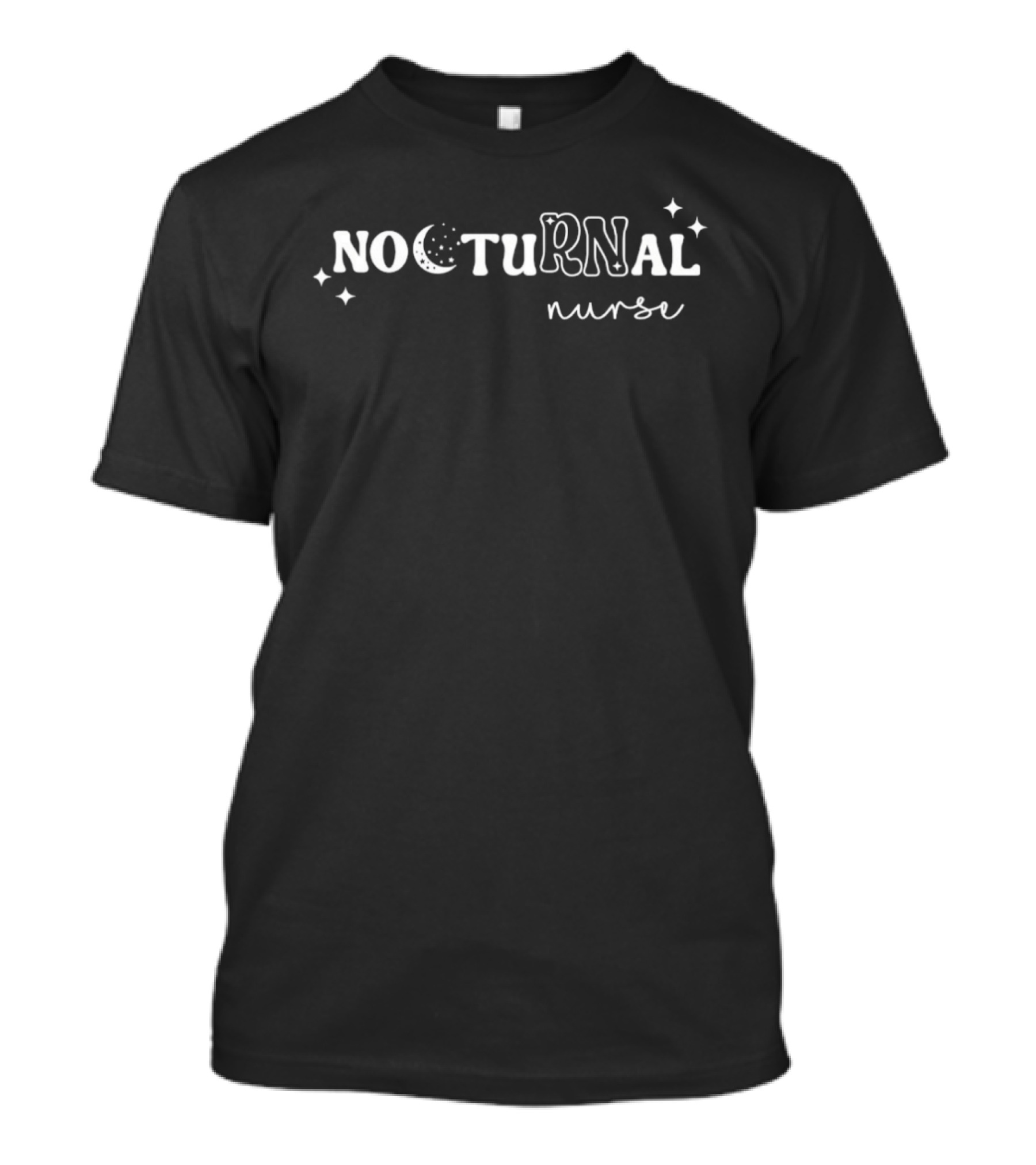 Nocturnal Nurse Moon Stars Night Shift Essentials T-Shirt