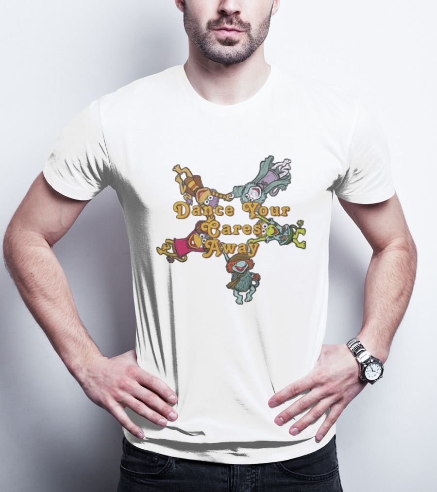 Dance Your Cares Away Fraggle Rock Characters Fun Pose T-Shirt