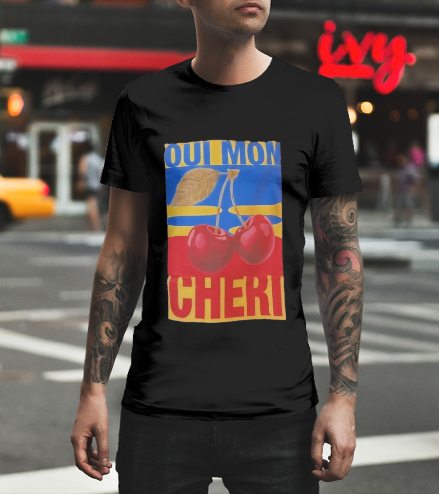 Oui Mon Cheri Cherry French Fruit T-Shirt