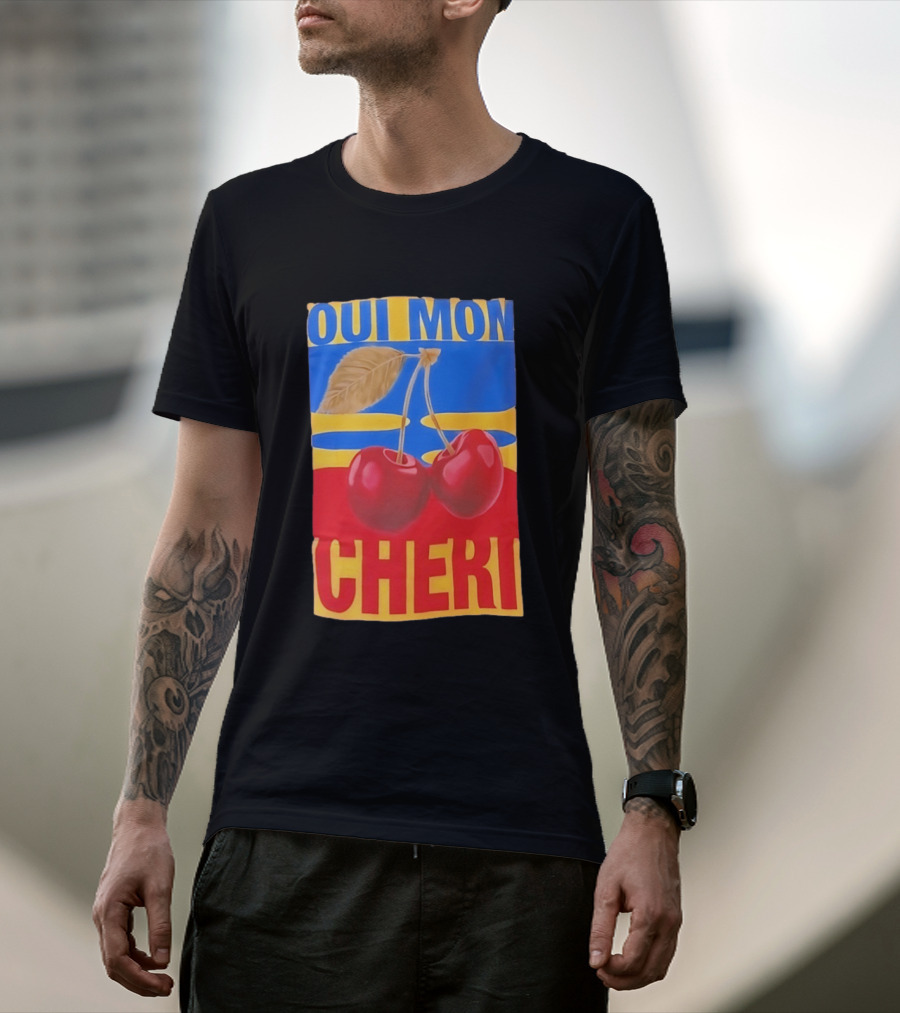 Oui Mon Cheri Cherry French Fruit T-Shirt