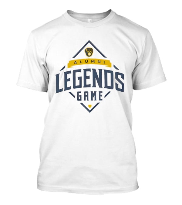 Milwaukee Brewers Alumni Legends Game Logo Baseball Event T-Shirt