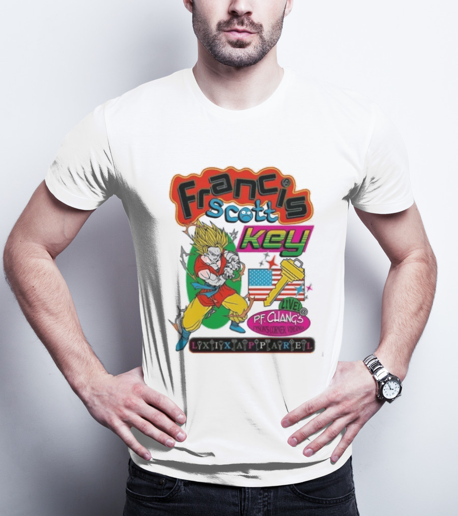 Francis Scott Key Son Goku LAXP Apparel Pf Chang's Tysons Corner Virginia 1814 T-Shirt