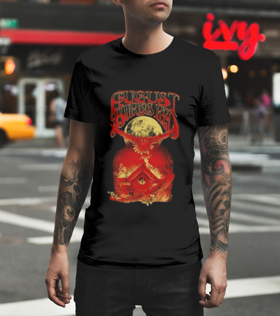 August Burns Red Owl Moon Metalcore Band Rustic Redhouse Scene T-Shirt