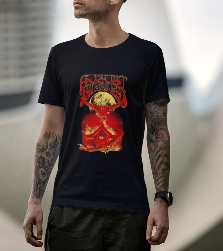 August Burns Red Owl Moon Metalcore Band Rustic Redhouse Scene T-Shirt