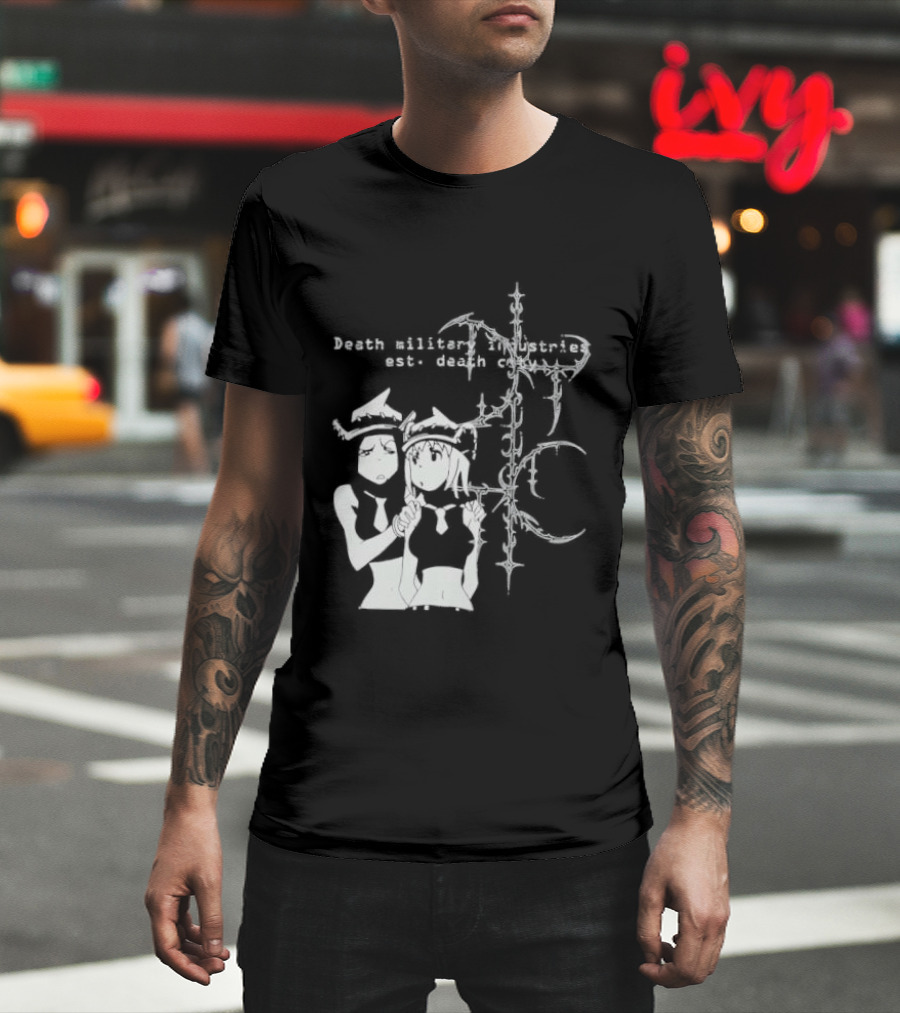 Death Military Industries Est Death City Anime Manga Cross T-Shirt
