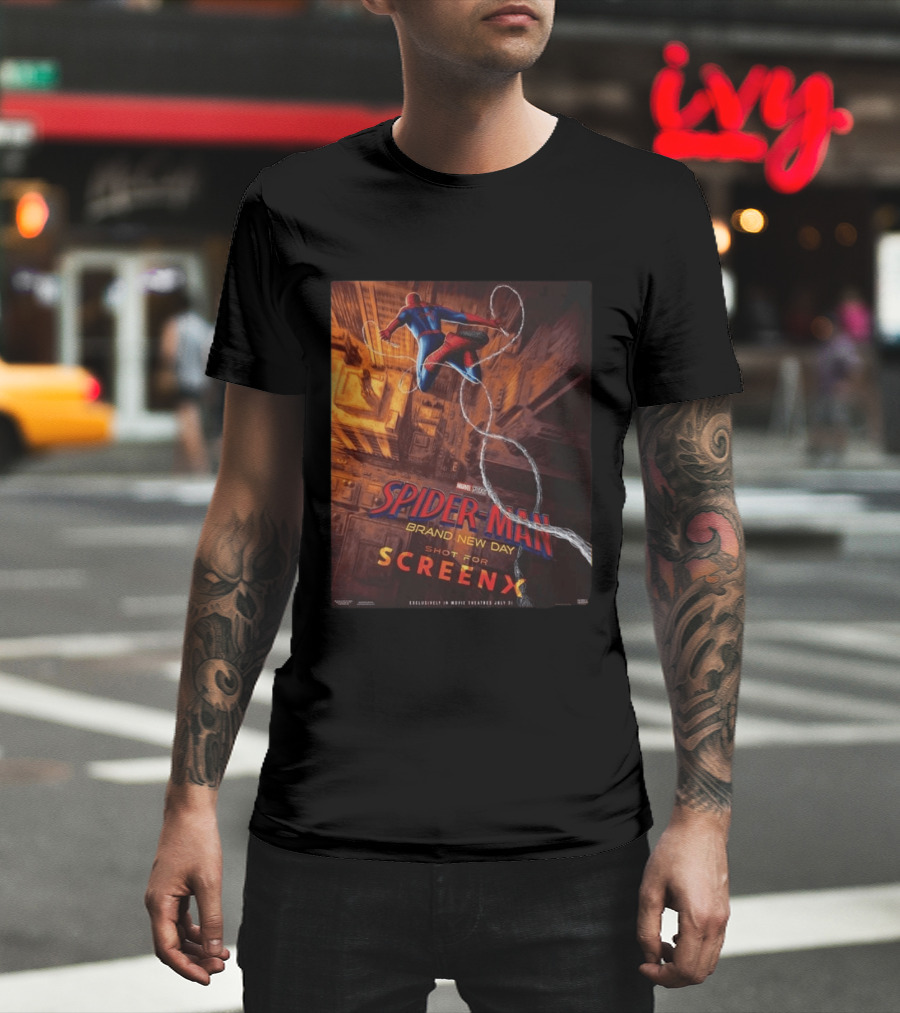 Spider Man Brand New Day Shot For ScreenX In Theaters July 31 2026 T-Shirt