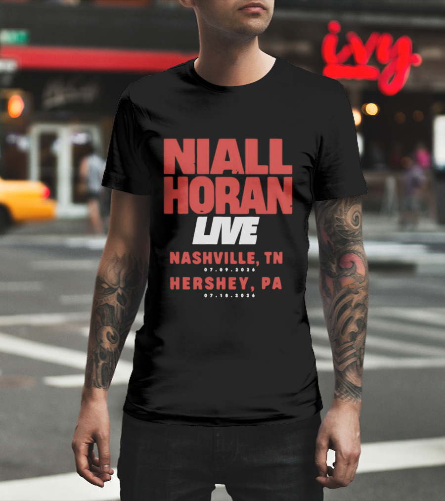 Niall Horan Live Nashville TN 07.09.2020 Hershey PA 07.10.2020 T-Shirt