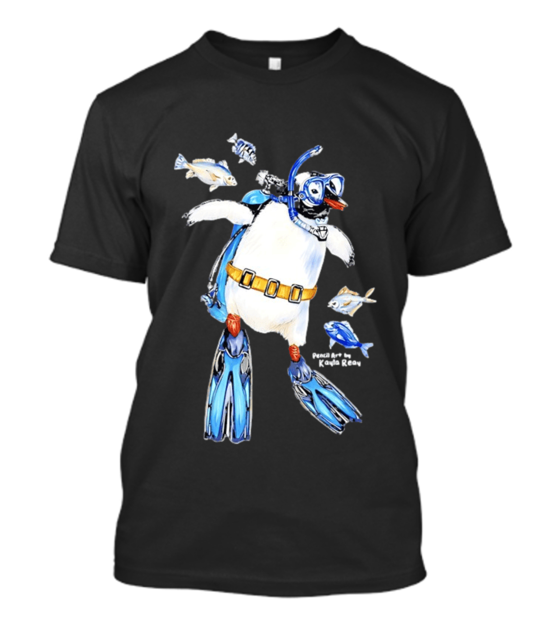 Penguin Snorkeling Underwater Adventure By Gonçalo Barriga T-Shirt