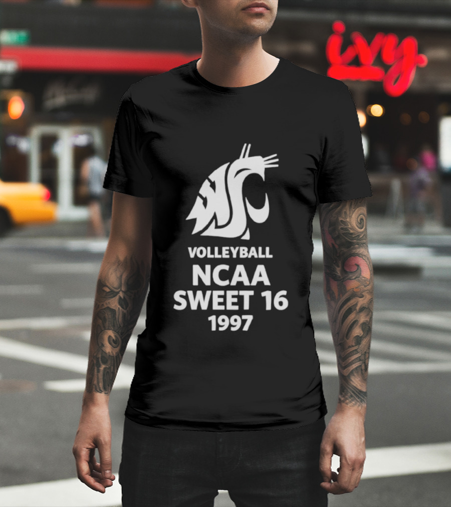 Washington State University Volleyball NCAA Sweet 16 1997 T-Shirt