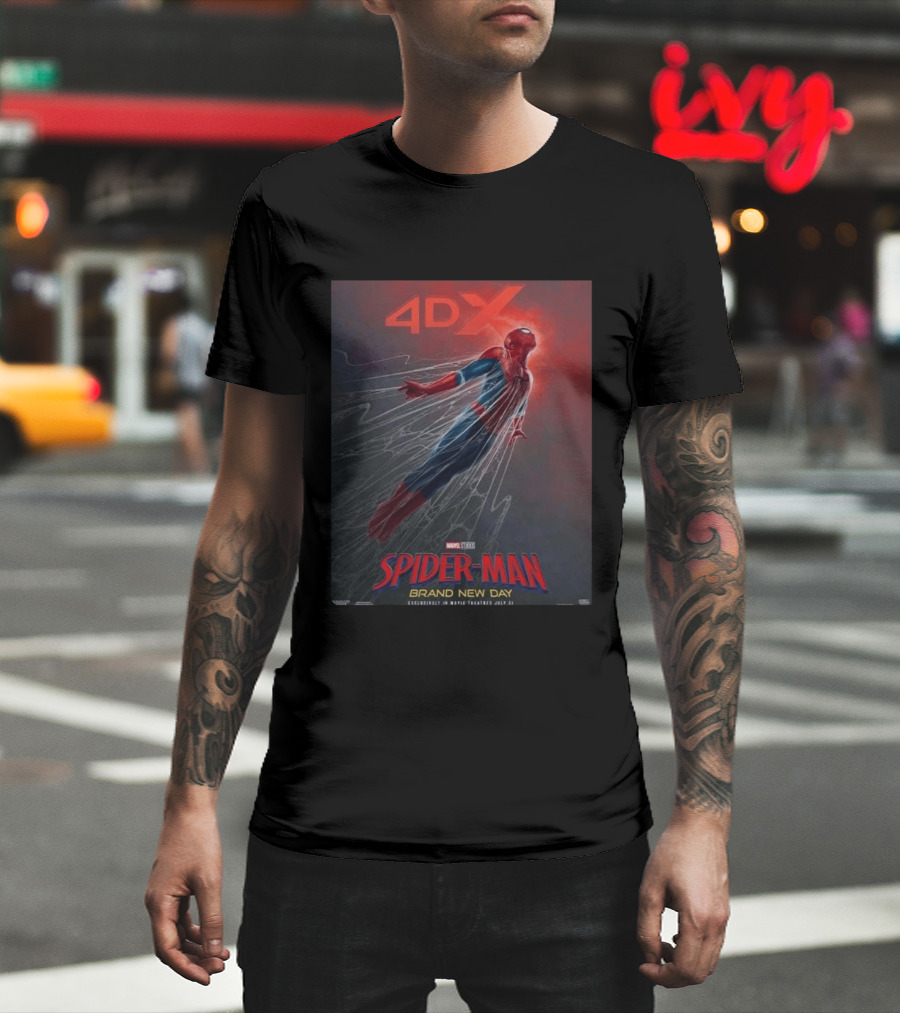 4DX Spider Man Brand New Day Movie Marvel Studios July 31 2026 T-Shirt