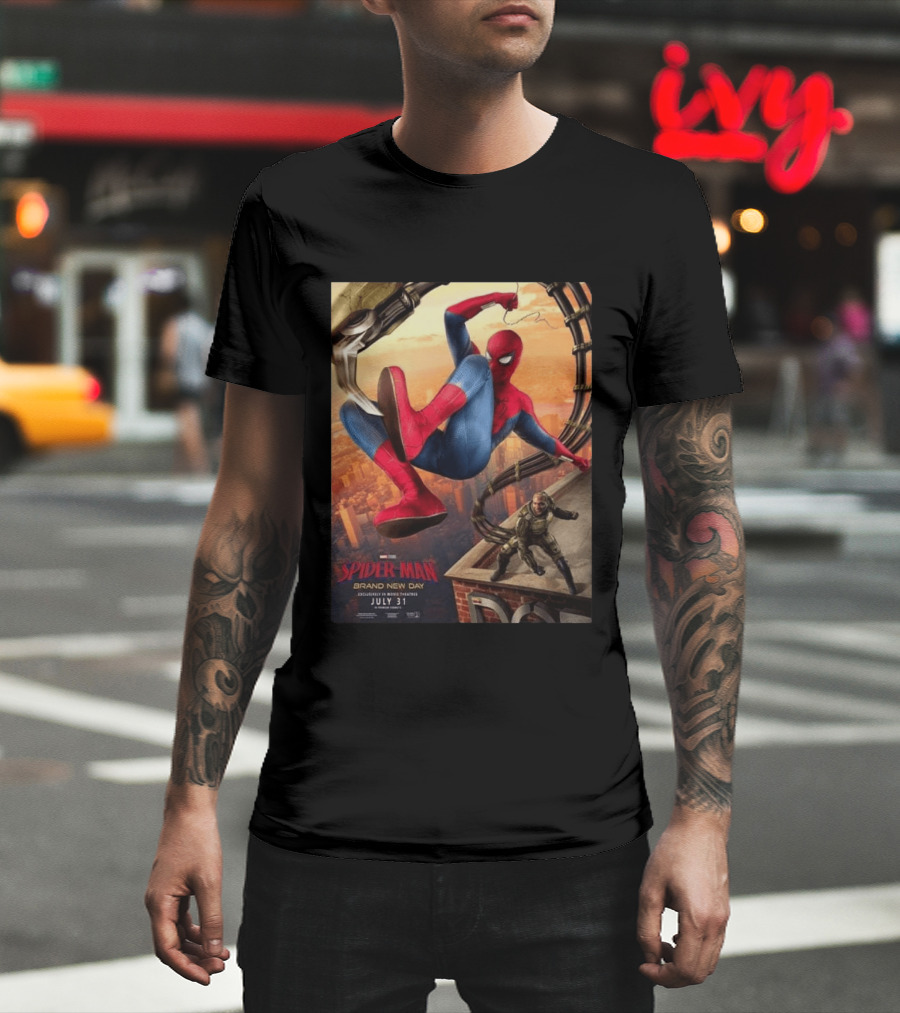 Spider Man Brand New Day Marvel Studios Movie Release July 31 2026 T-Shirt