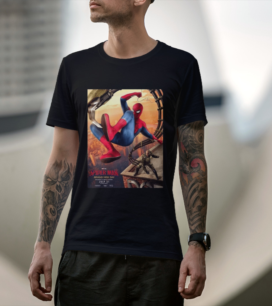 Spider Man Brand New Day Marvel Studios Movie Release July 31 2026 T-Shirt