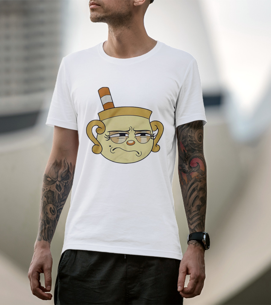 Cuphead Man Grumpy Face T-Shirt