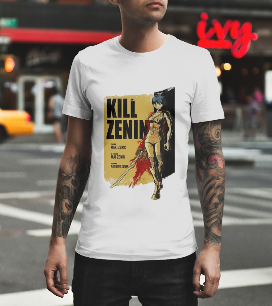 Kill Zenin Maki Mai Naobito Characters Anime T-Shirt