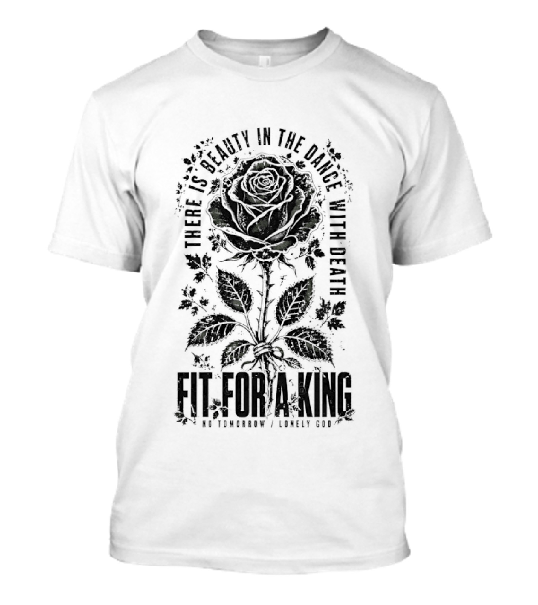 Fit For A King There Is Beauty In The Dance With Death Rose T-Shirt