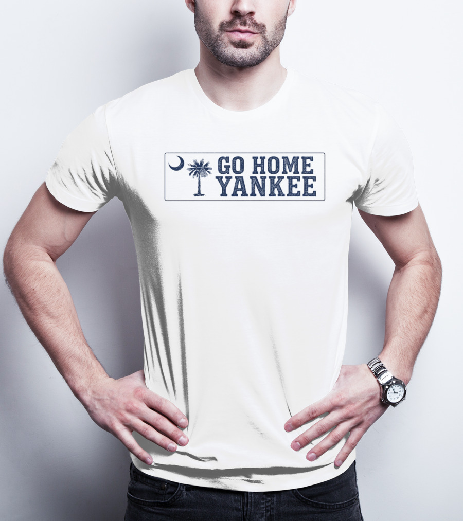 Go Home Yankee South Carolina Palmetto Moon T-Shirt