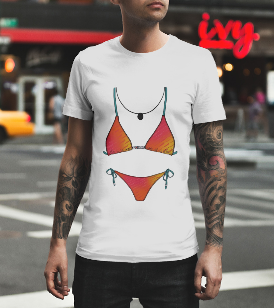 Poppi Bikini Swimsuit Colorful Summer Beachwear T-Shirt