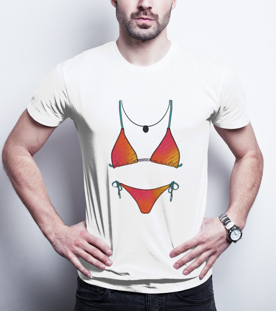 Poppi Bikini Swimsuit Colorful Summer Beachwear T-Shirt