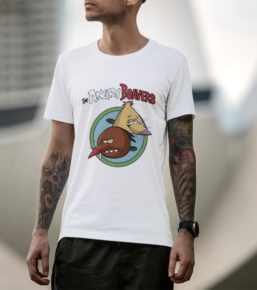 The Angry Beavers Nickelodeon 90s Cartoons Daggett And Norbert T-Shirt