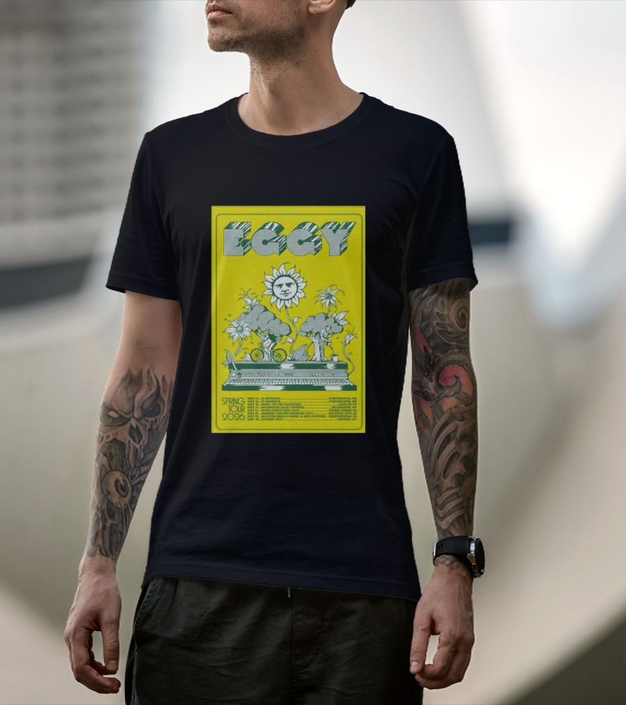 Eggy Spring Tour 2026 Artspace Outpost Richmond Outside Days Denver T-Shirt