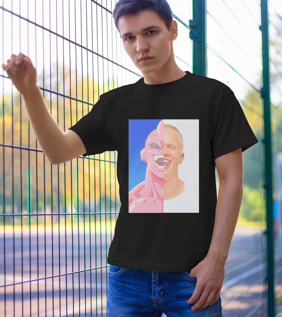 Erling Haaland Majin Buu Face Swap T-Shirt