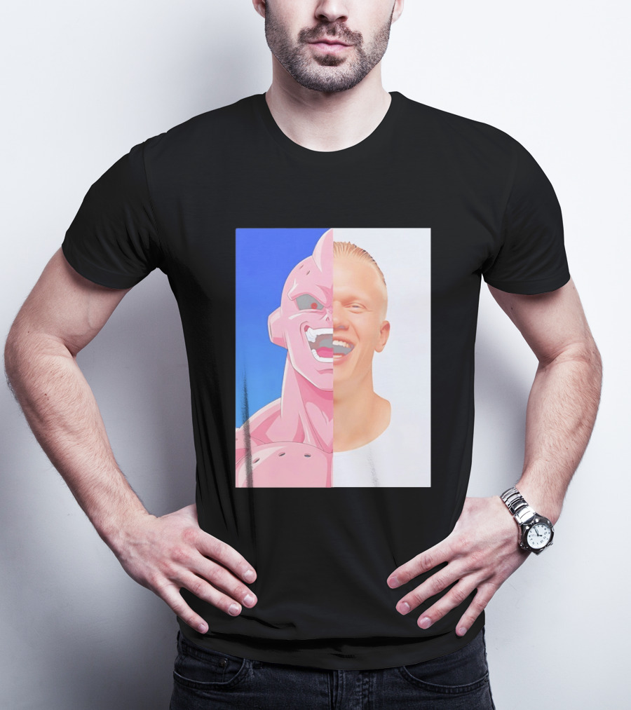 Erling Haaland Majin Buu Face Swap T-Shirt