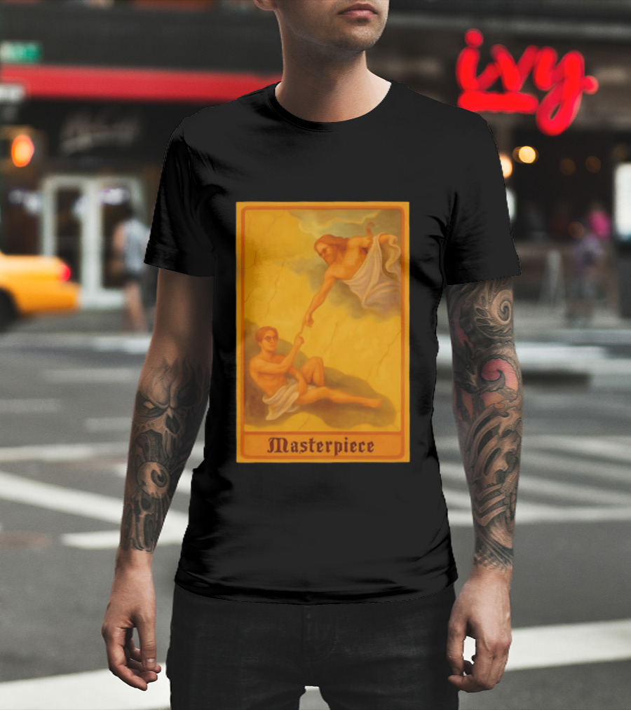 Masterpiece Michelangelo Creation Of Adam Iconic Classic Renaissance T-Shirt