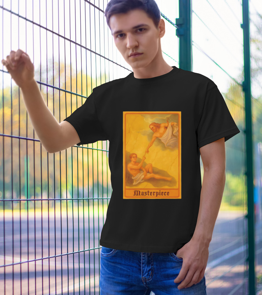 Masterpiece Michelangelo Creation Of Adam Iconic Classic Renaissance T-Shirt