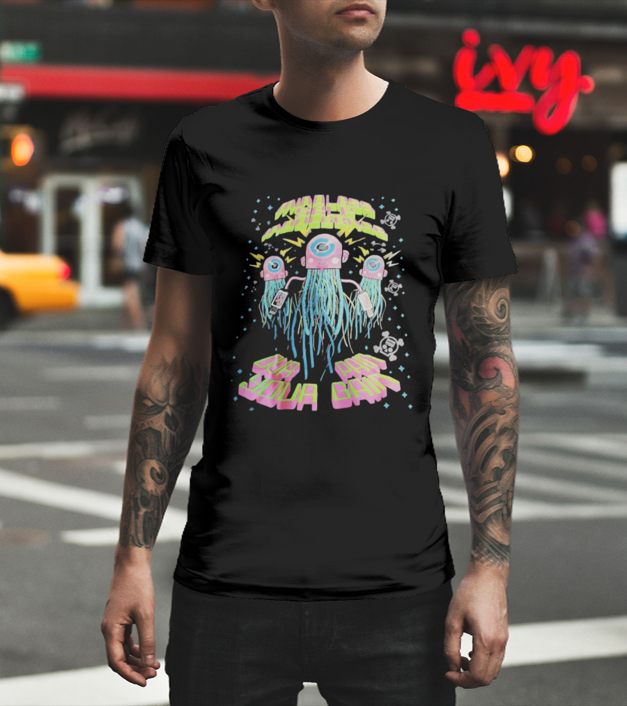 Mindless Self Indulgence Our Pain Your Gain Neon Alien Robots T-Shirt