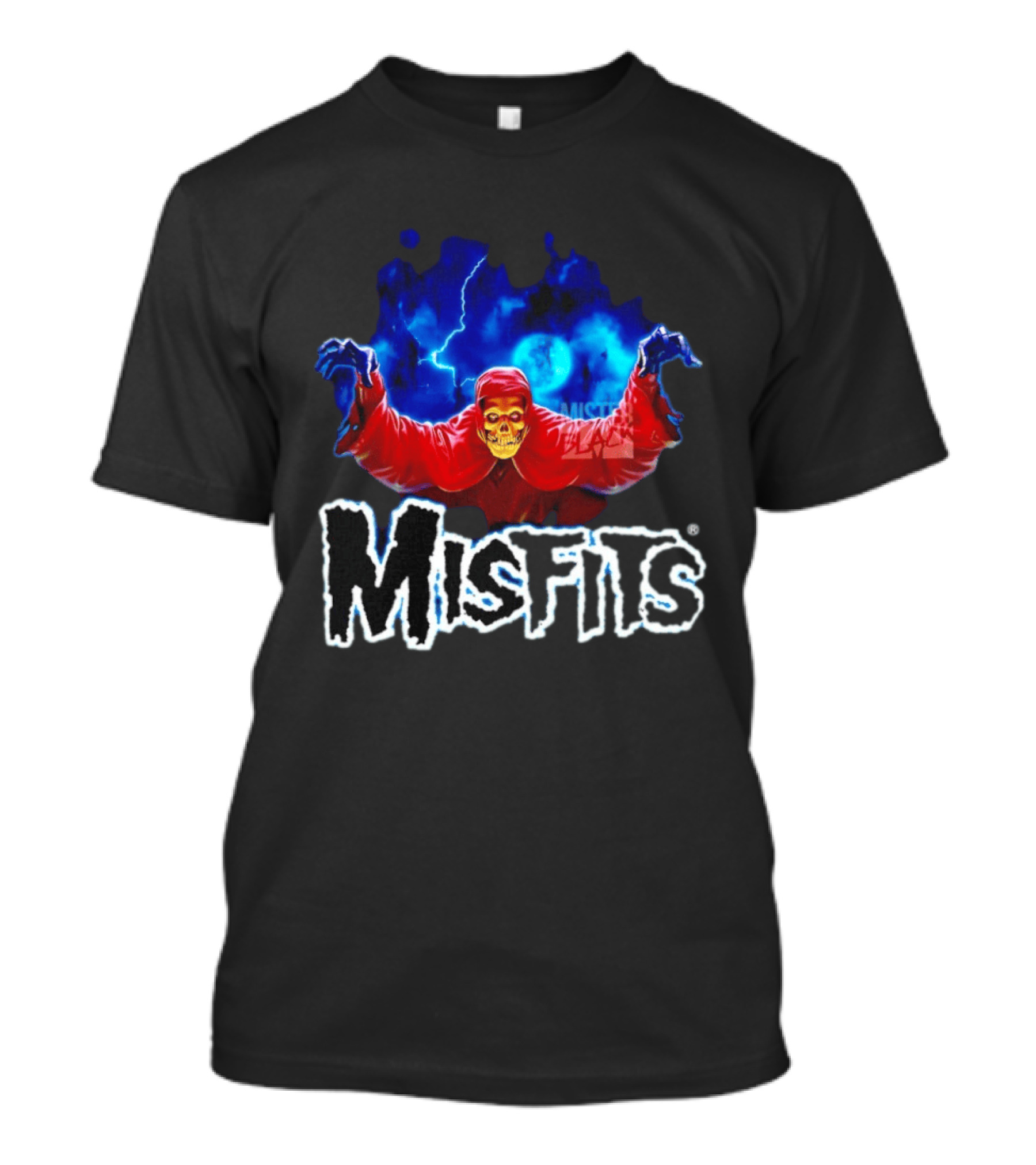 Misfits Crimson Ghost Punk Rock Lightning Glenn Danzig T-Shirt
