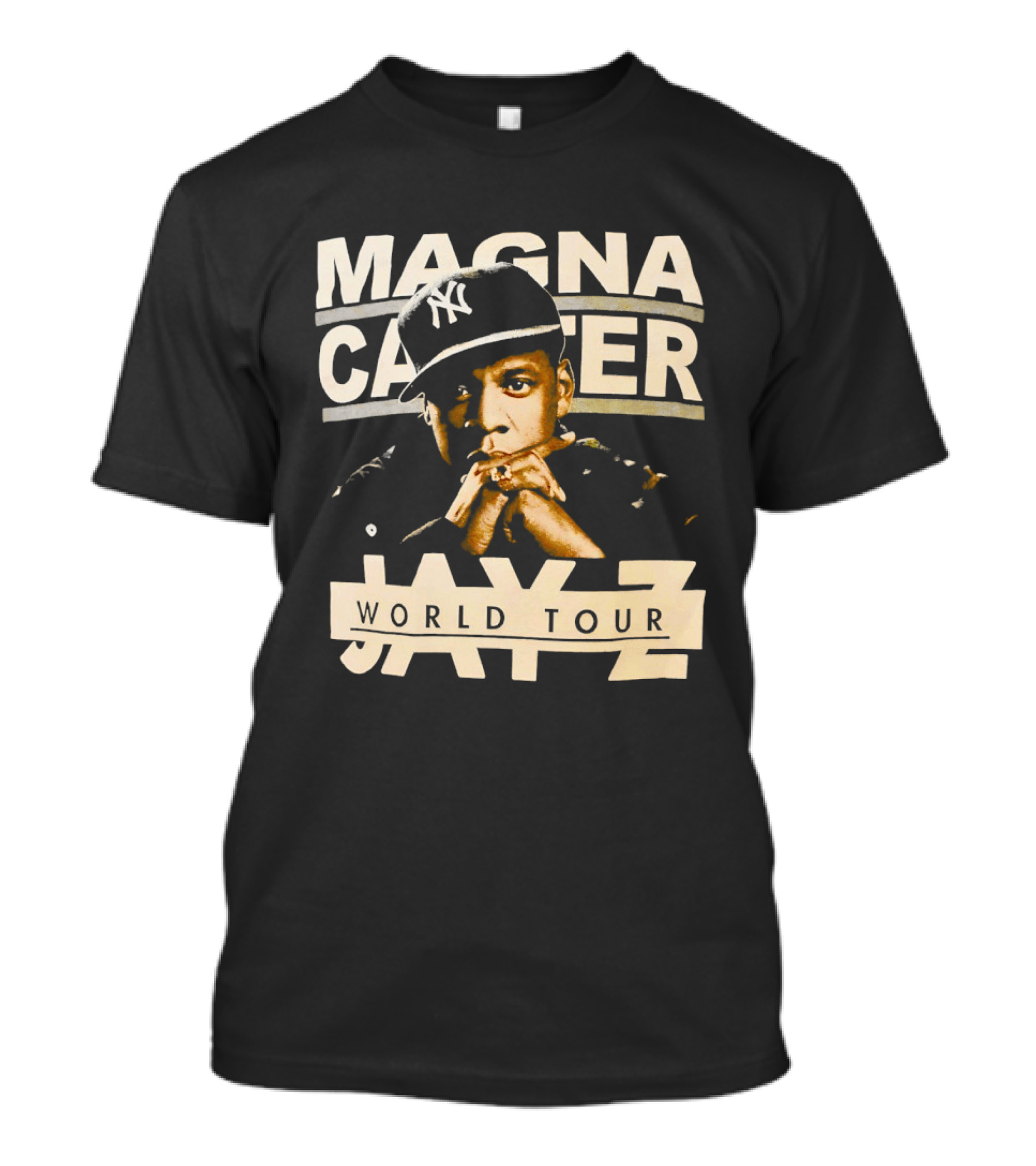 Jay Z Magna Carter World Tour Yankees Cap T-Shirt
