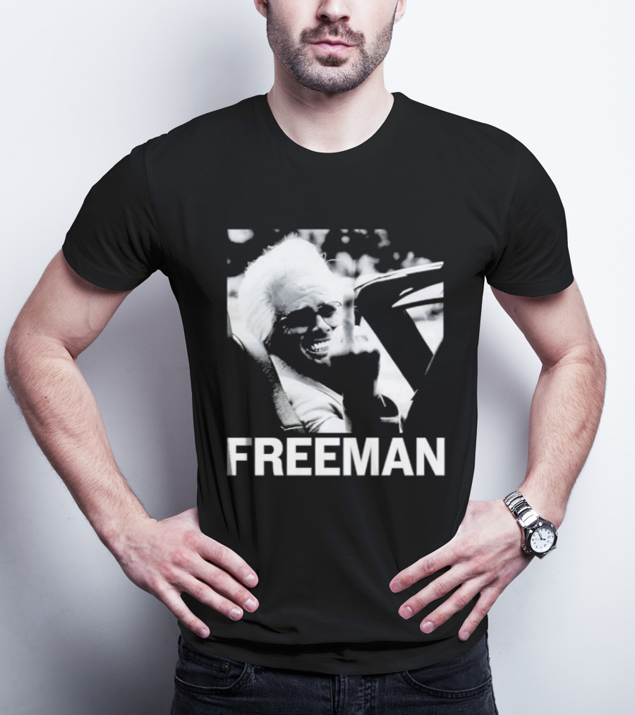 Morgan Freeman Middle Finger Actor Celebrity FREEMAN T-Shirt