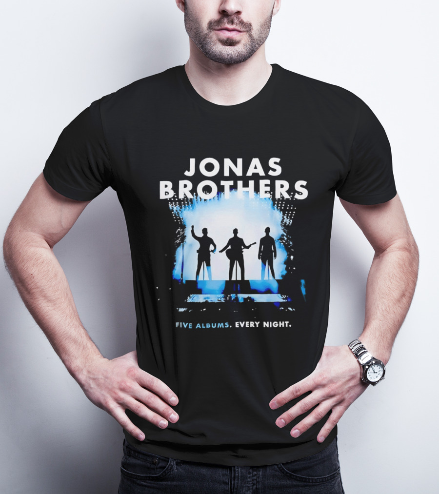 Jonas Brothers Five Albums Every Night Tour T-Shirt