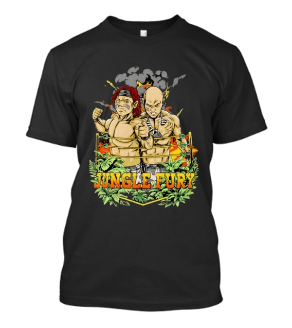 Jungle Fury Wrestling Duo Tag Team Explosive Showdown T-Shirt
