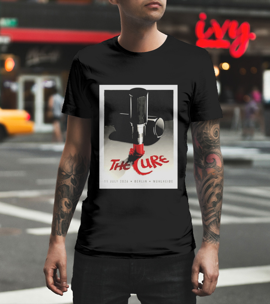 The Cure Berlin Concert 11 July 2026 Wuhlheide Lipstick T-Shirt