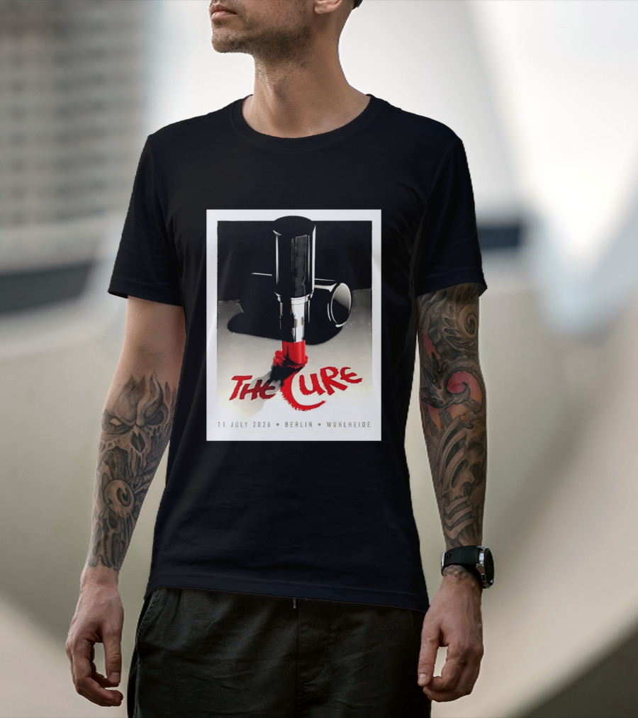 The Cure Berlin Concert 11 July 2026 Wuhlheide Lipstick T-Shirt