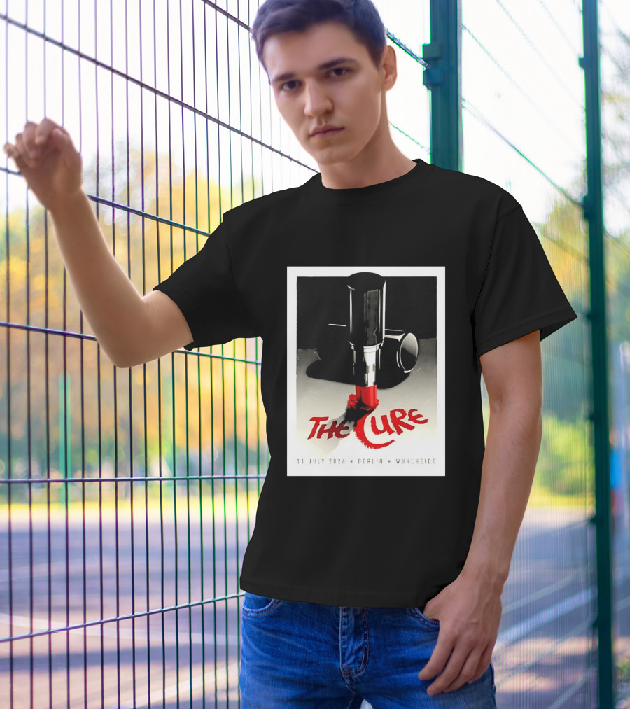 The Cure Berlin Concert 11 July 2026 Wuhlheide Lipstick T-Shirt