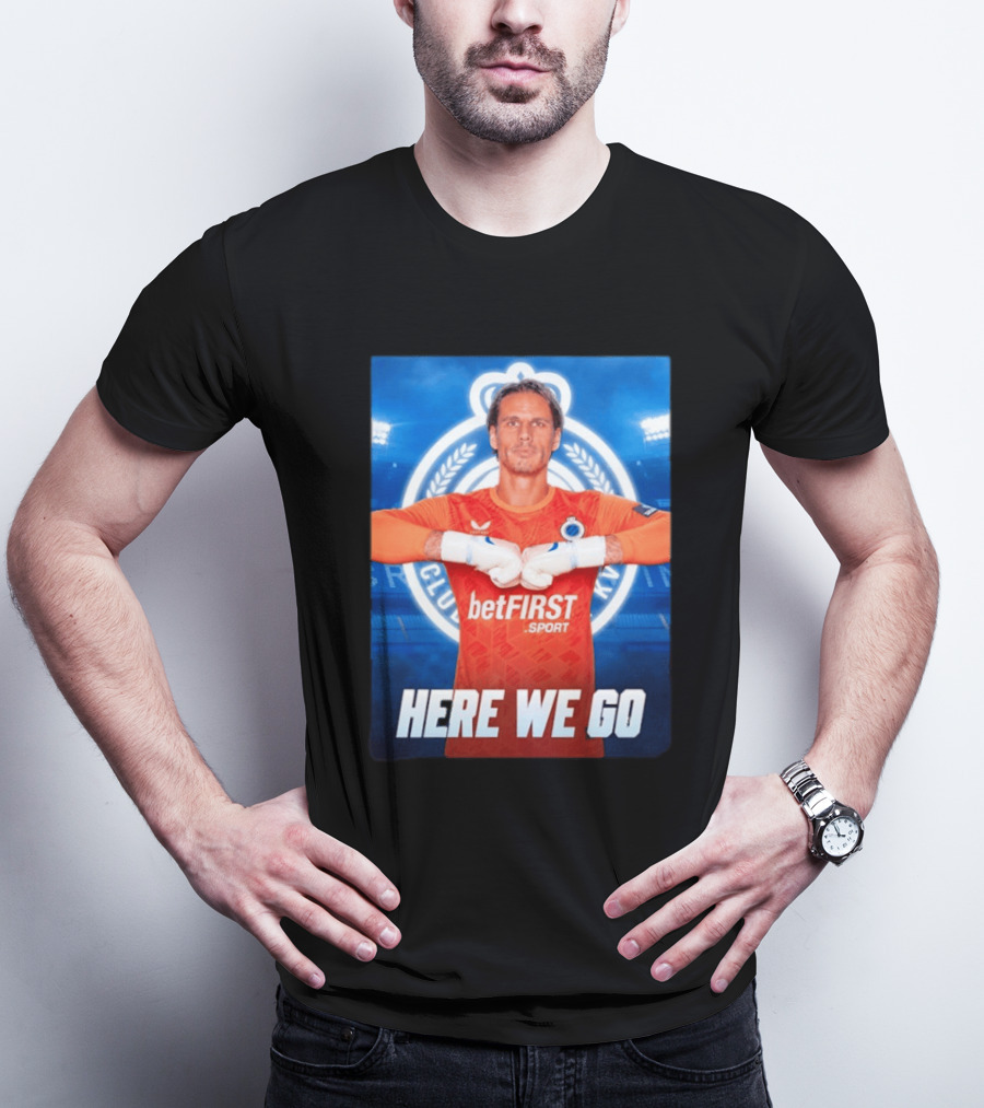 Simon Mignolet Club Brugge KV BetFIRST Sport Here We Go T-Shirt