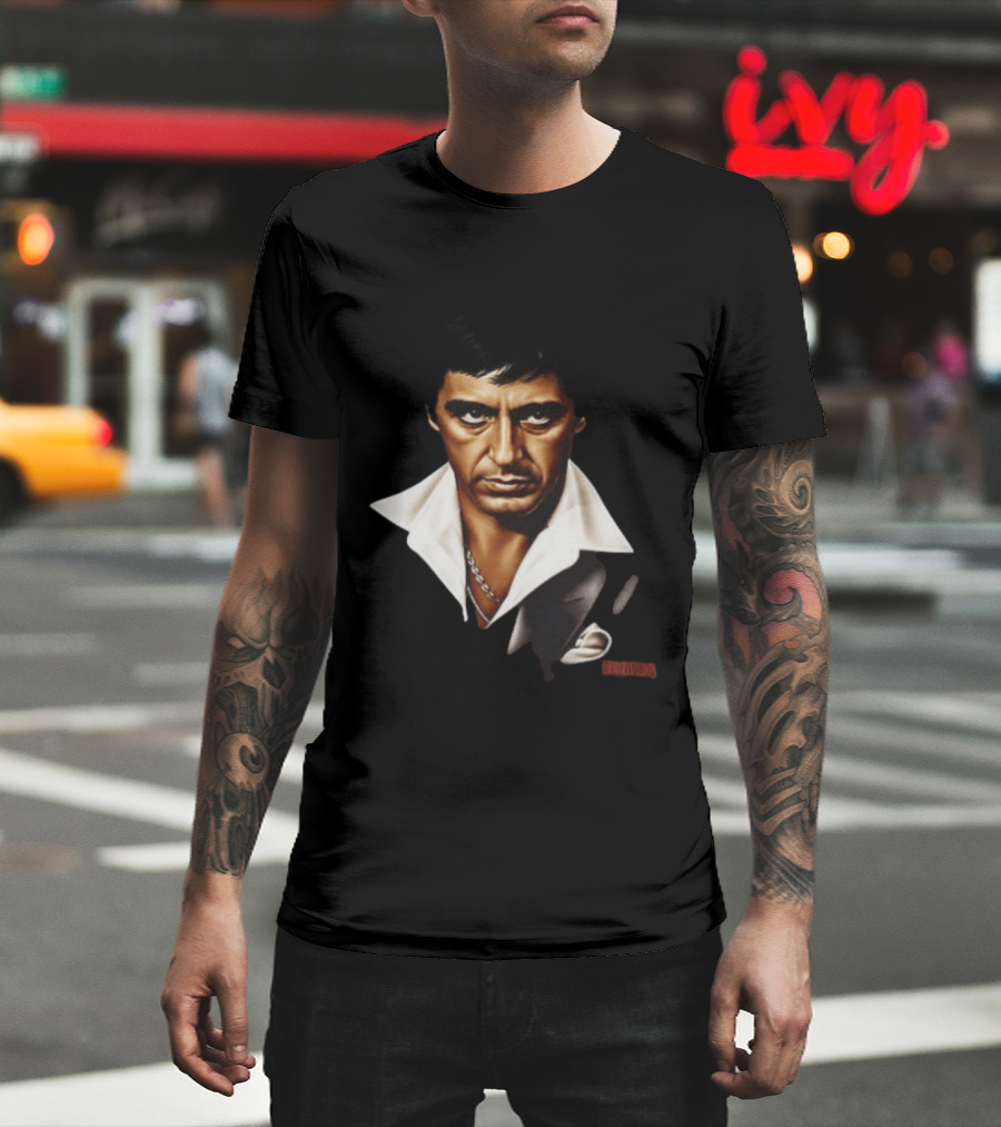 The World Is Yours Tony Montana Scarface 2 Sided T-Shirt