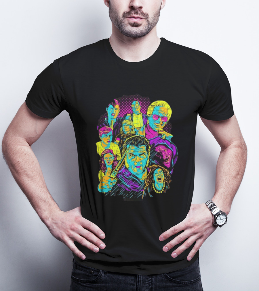 Twin Peaks Cast Neon Pop David Lynch T-Shirt