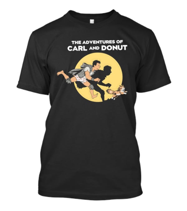 The Adventures Of Carl And Donut Cat Cartoon Series T-Shirt