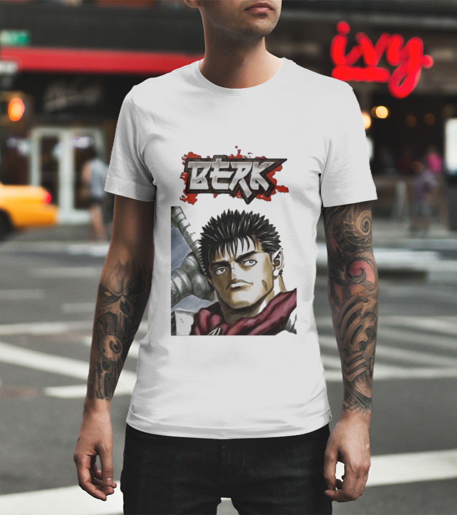 Berk Berserk Manga Guts Style Warrior T-Shirt