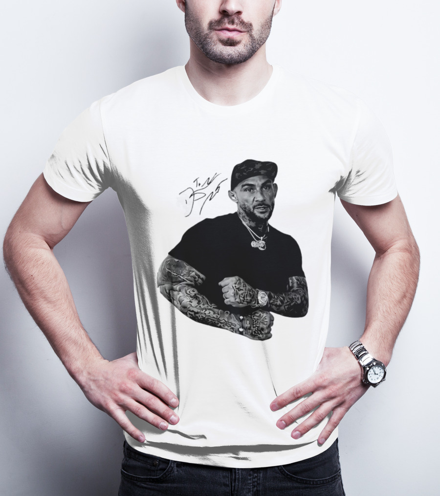 Dustin Poirier The Diamond UFC Tattooed Fighter Black Cap T-Shirt
