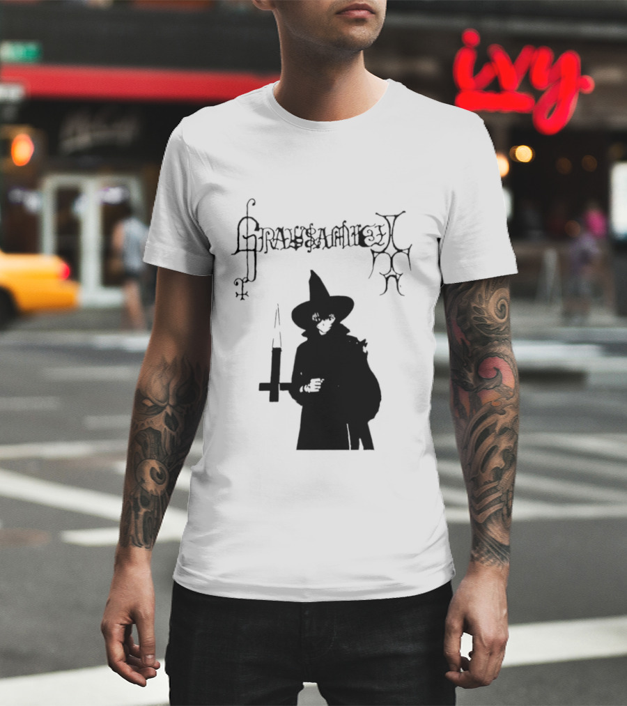 Gravsaamuel Witch Iconic Gothic Anime Dark Aesthetic T-Shirt