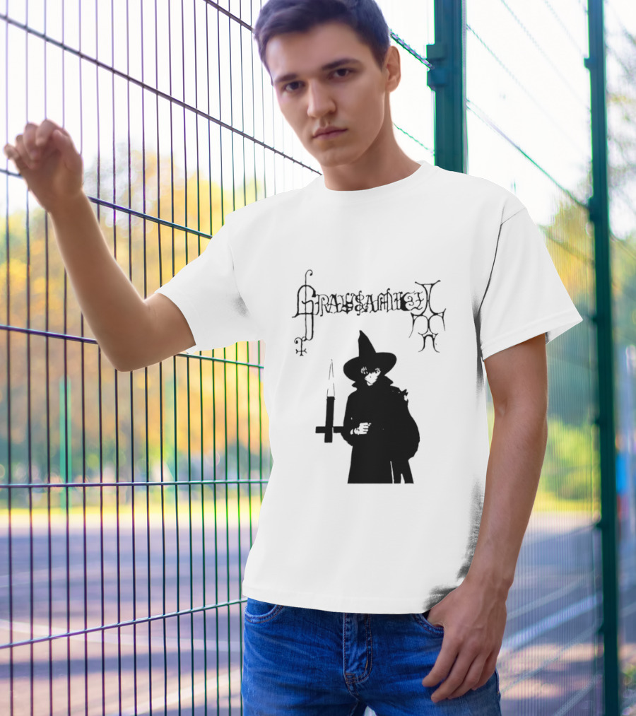 Gravsaamuel Witch Iconic Gothic Anime Dark Aesthetic T-Shirt