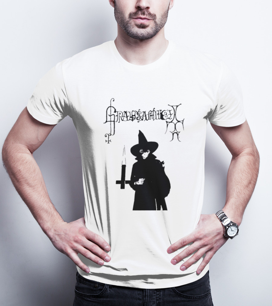 Gravsaamuel Witch Iconic Gothic Anime Dark Aesthetic T-Shirt