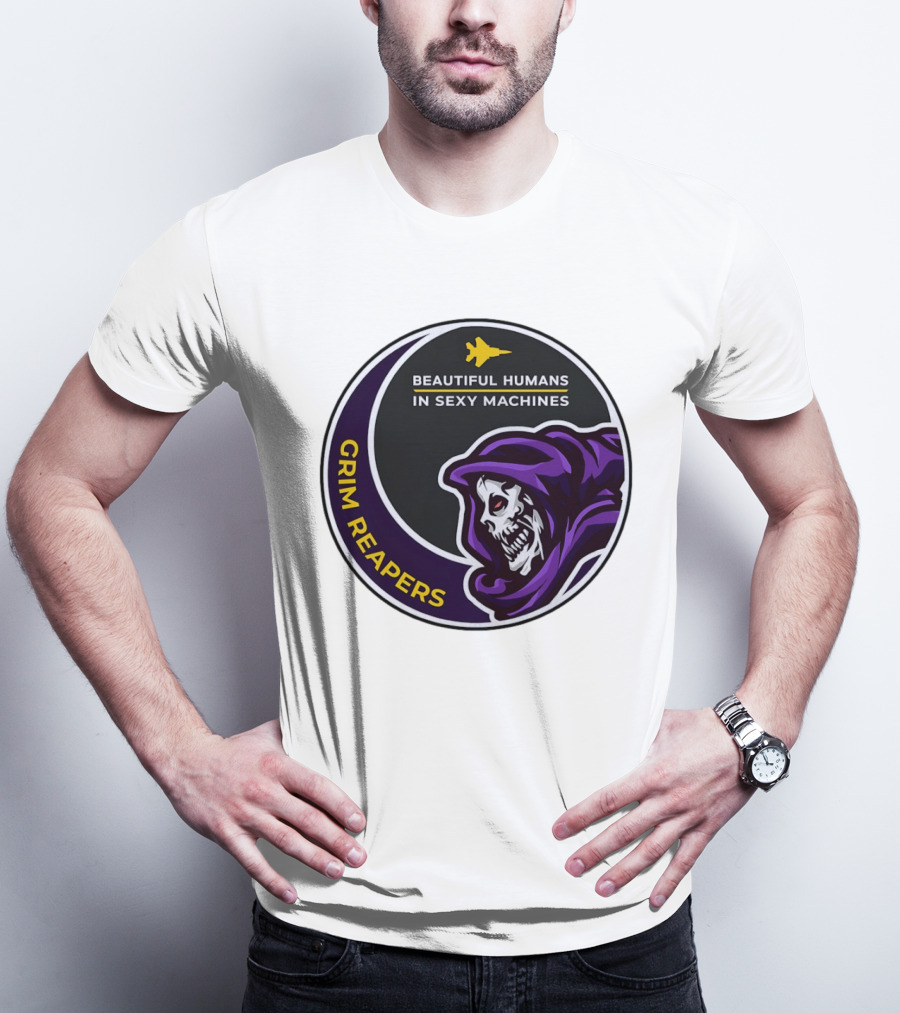 Grim Reapers Beautiful Humans In Sexy Machines Jet Pilot T-Shirt