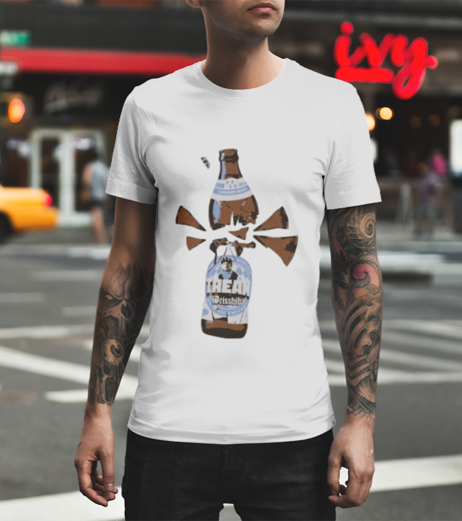 Tream Weissbier Vom Ersten Schluck Bis In Die Ewigkeit Schneider Weisse Exploding Beer Bottle T-Shirt