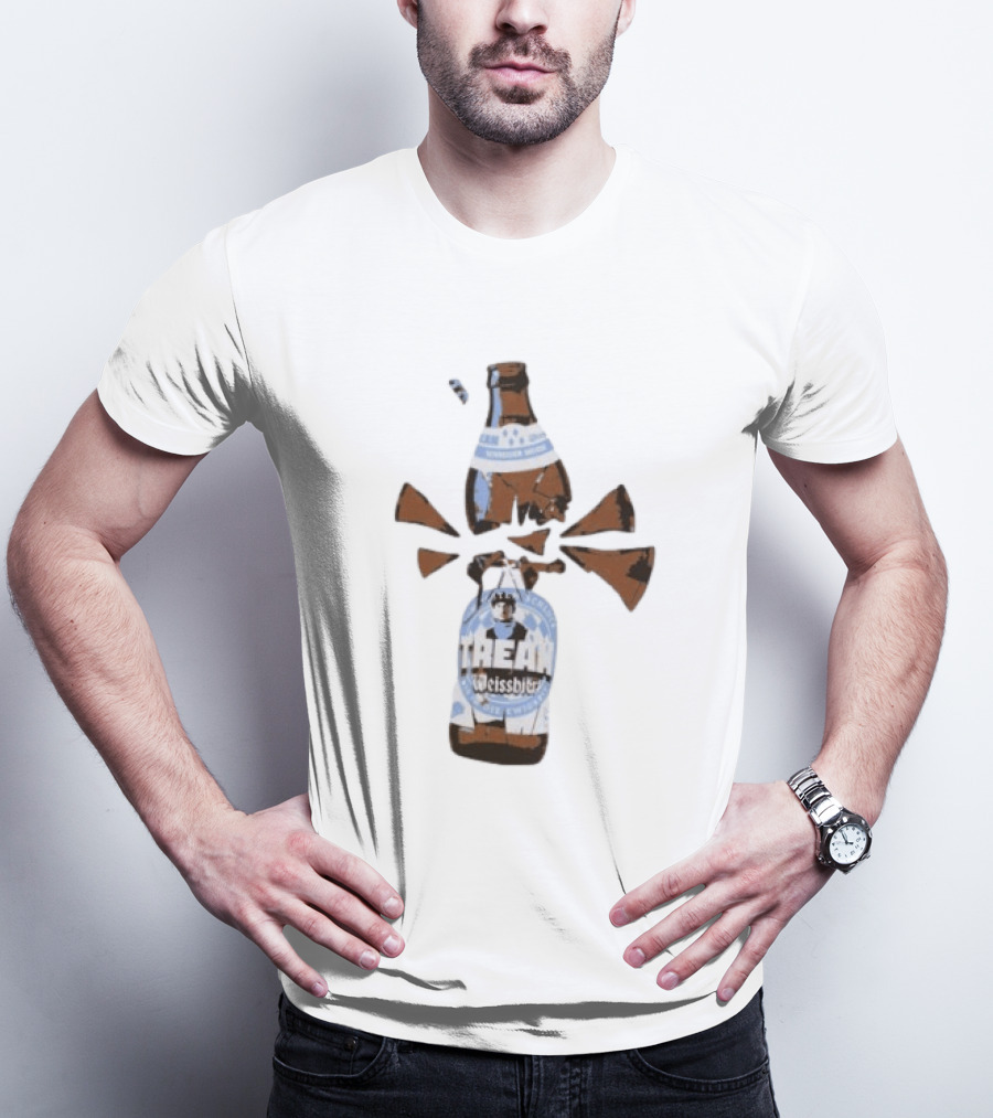 Tream Weissbier Vom Ersten Schluck Bis In Die Ewigkeit Schneider Weisse Exploding Beer Bottle T-Shirt
