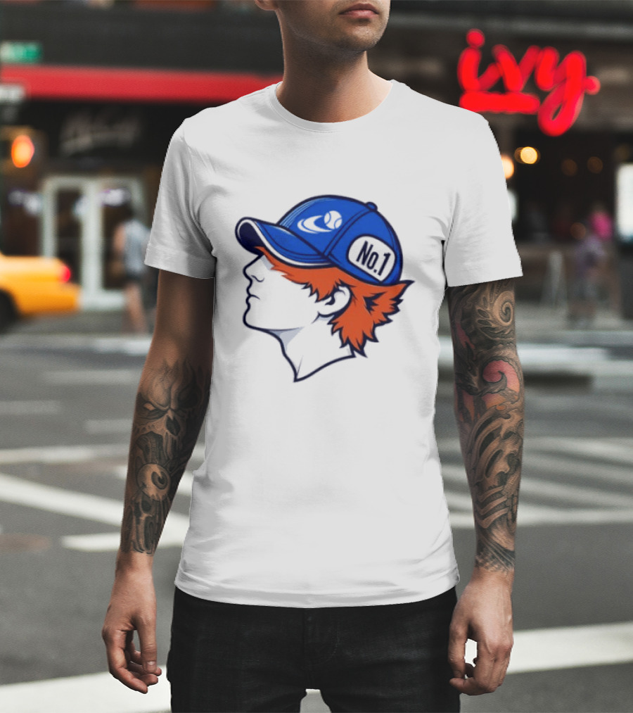 Jannik Sinner No 1 Fox Tennis ATP Player Iconic Cap T-Shirt